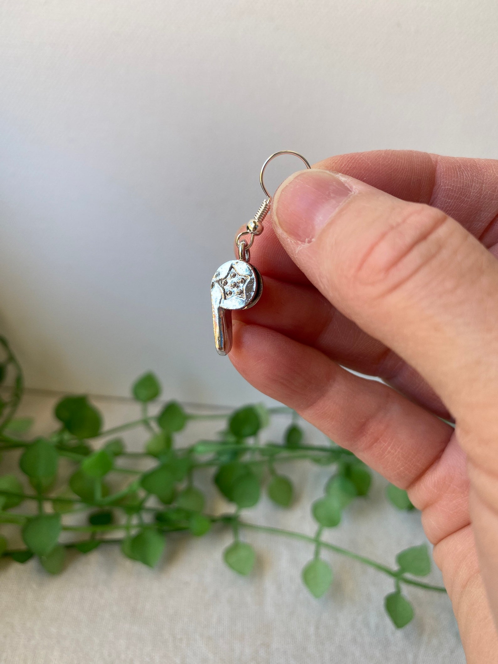 3D Netball Umpire Whistle Earrings Silver Plated 3D Whistle - Etsy UK