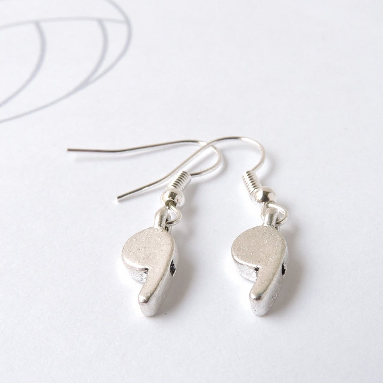 3D netball umpire whistle earrings silver plated 3D whistle | Etsy