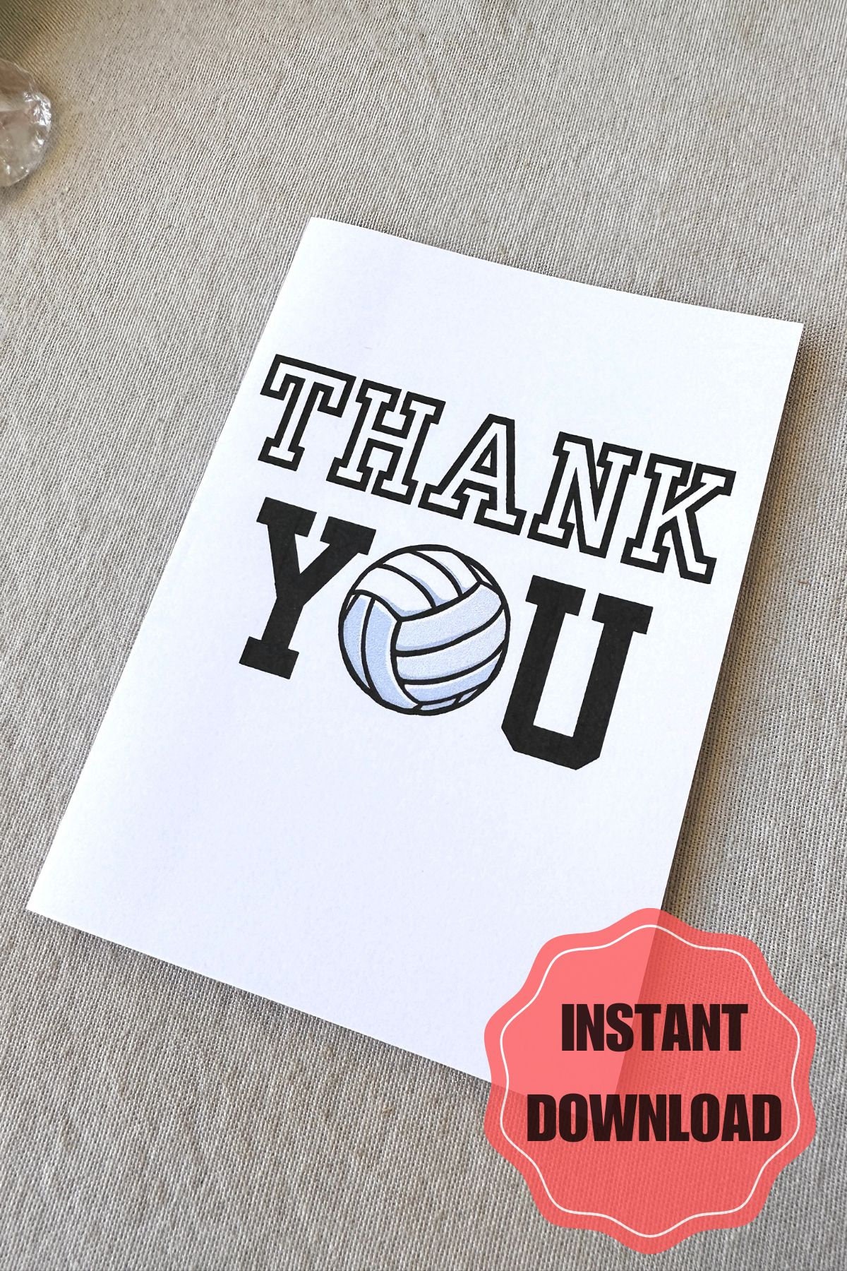 DIGITAL FILE Netball Thank You Card Blank for Your - Etsy