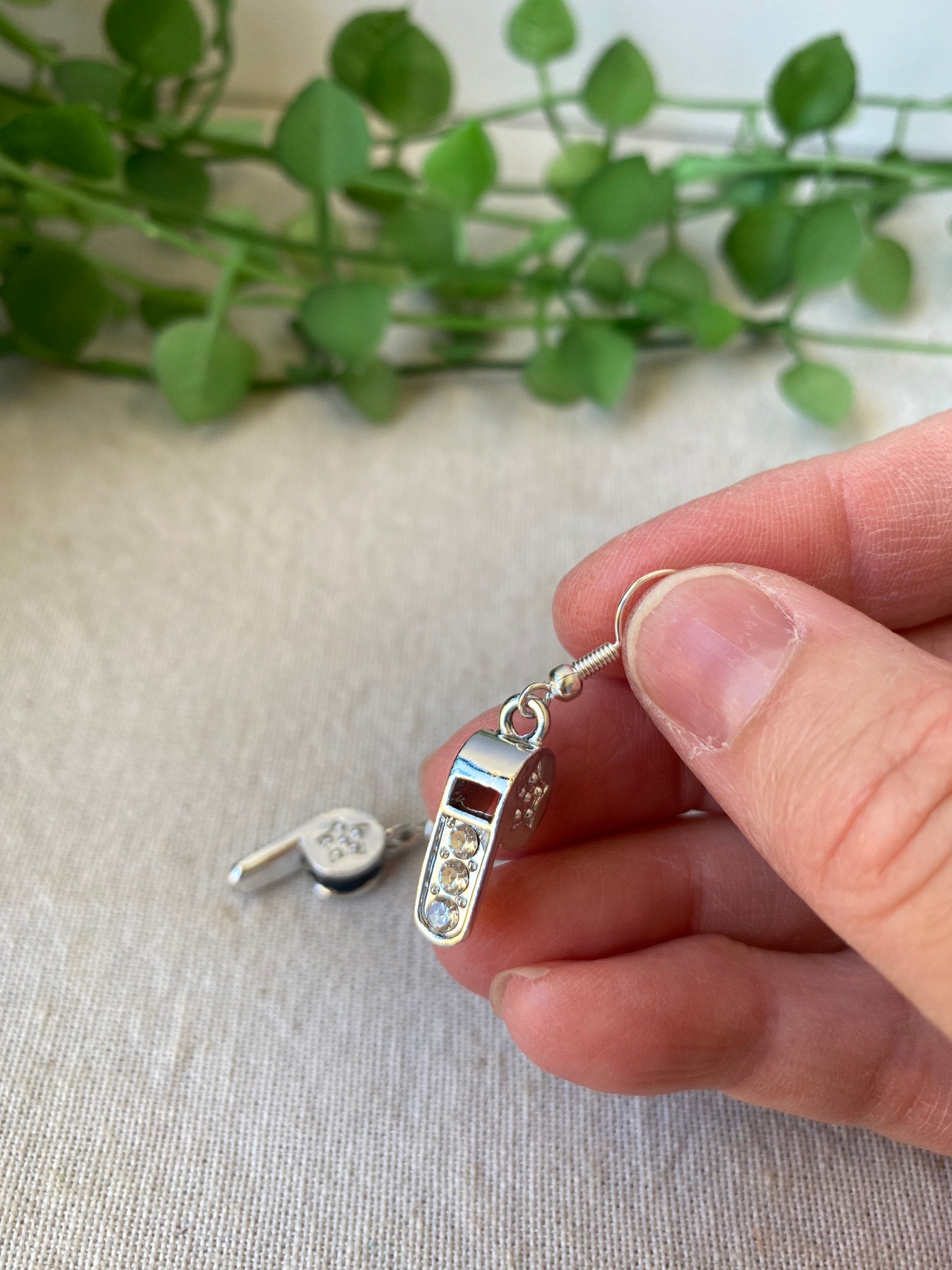 3D Netball Umpire Whistle Earrings Silver Plated 3D Whistle - Etsy UK