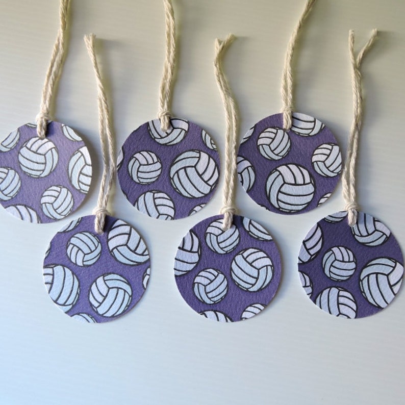 Netball Gift Tags - Purple Netball Gift Tags, 2 Inch 5cm Circle, Set of ...