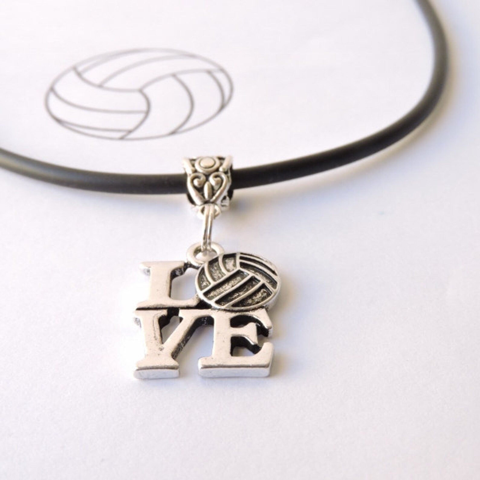 Netball Necklace I Love Netball Charm - Etsy Australia