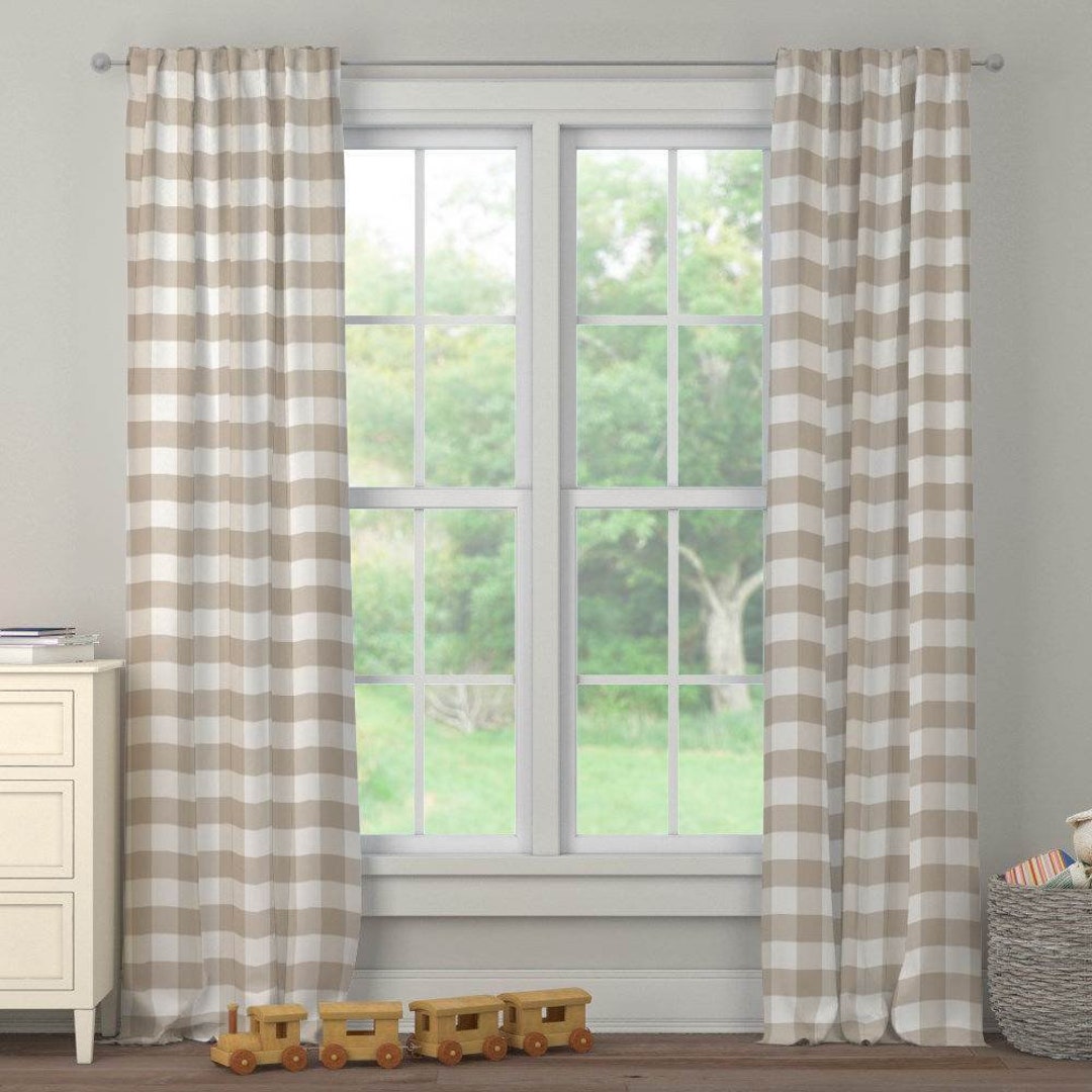 Window Treatments - You Choose Fabric - Cotton Twill - Etsy