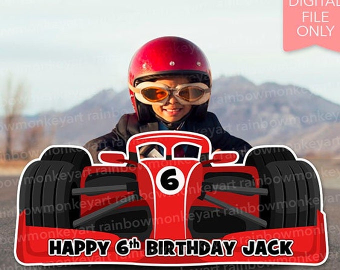 Car Frame Prop, Printable Red Car Photo Booth Frame, Kid's Birthday ...