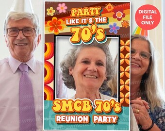 PRINTABLE Disco Photo Booth Frame, 70s Photo Booth Frame, Disco ...
