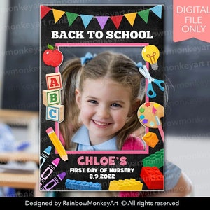 Printable Back to School Photo Booth Frame Welcome Back to - Etsy UK