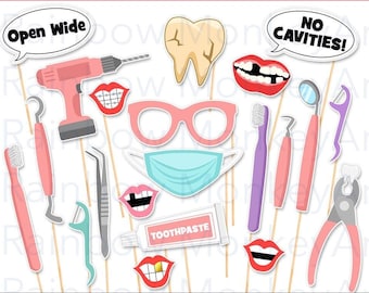 Dental Photo Booth Props | Etsy