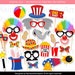 Printable Circus Photo Booth Props: 23-piece Carnival Set (PDF) - Etsy