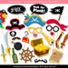 Printable Pirate Party Photo Booth Props - Pirate Kids Birthday Props ...