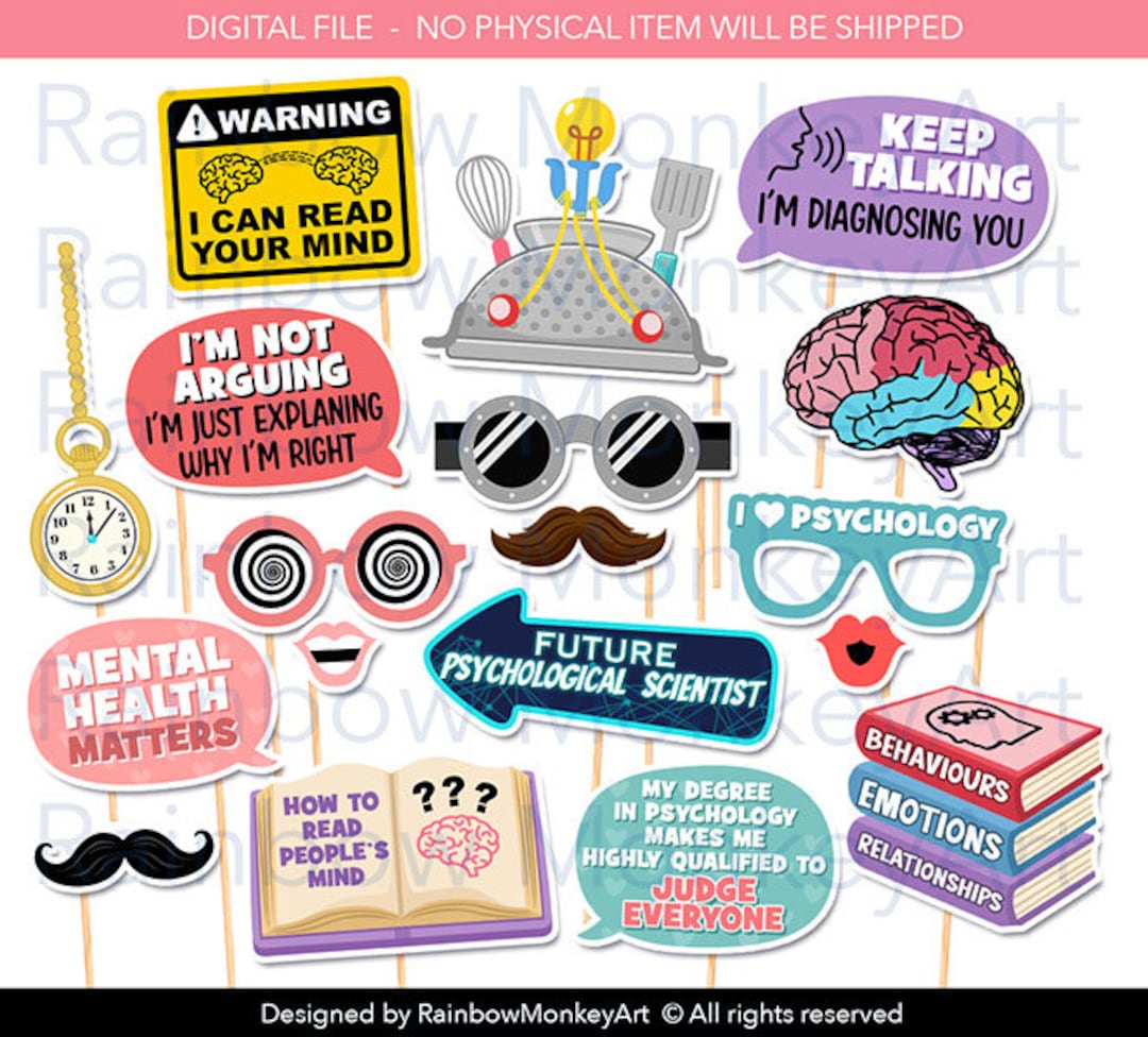 Printable Psychology Photo Booth Props - Psychological Science ...