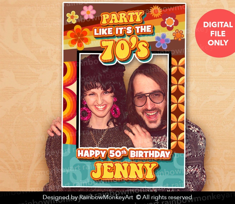 Printable 70s Photo Booth Frame 70's Style Photobooth - Etsy UK