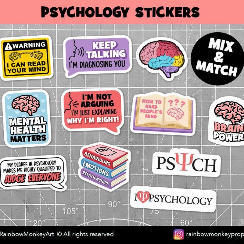 Psychology Stickers - Etsy