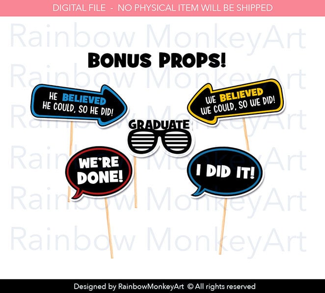 Printable 2023 Graduation Photo Booth Props Graduation - Etsy UK