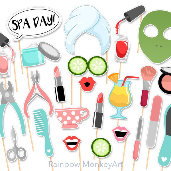Spa Party Photo Booth - Etsy