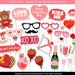 Printable Valentine's Day Party Photo Booth Props, Valentine's Day ...