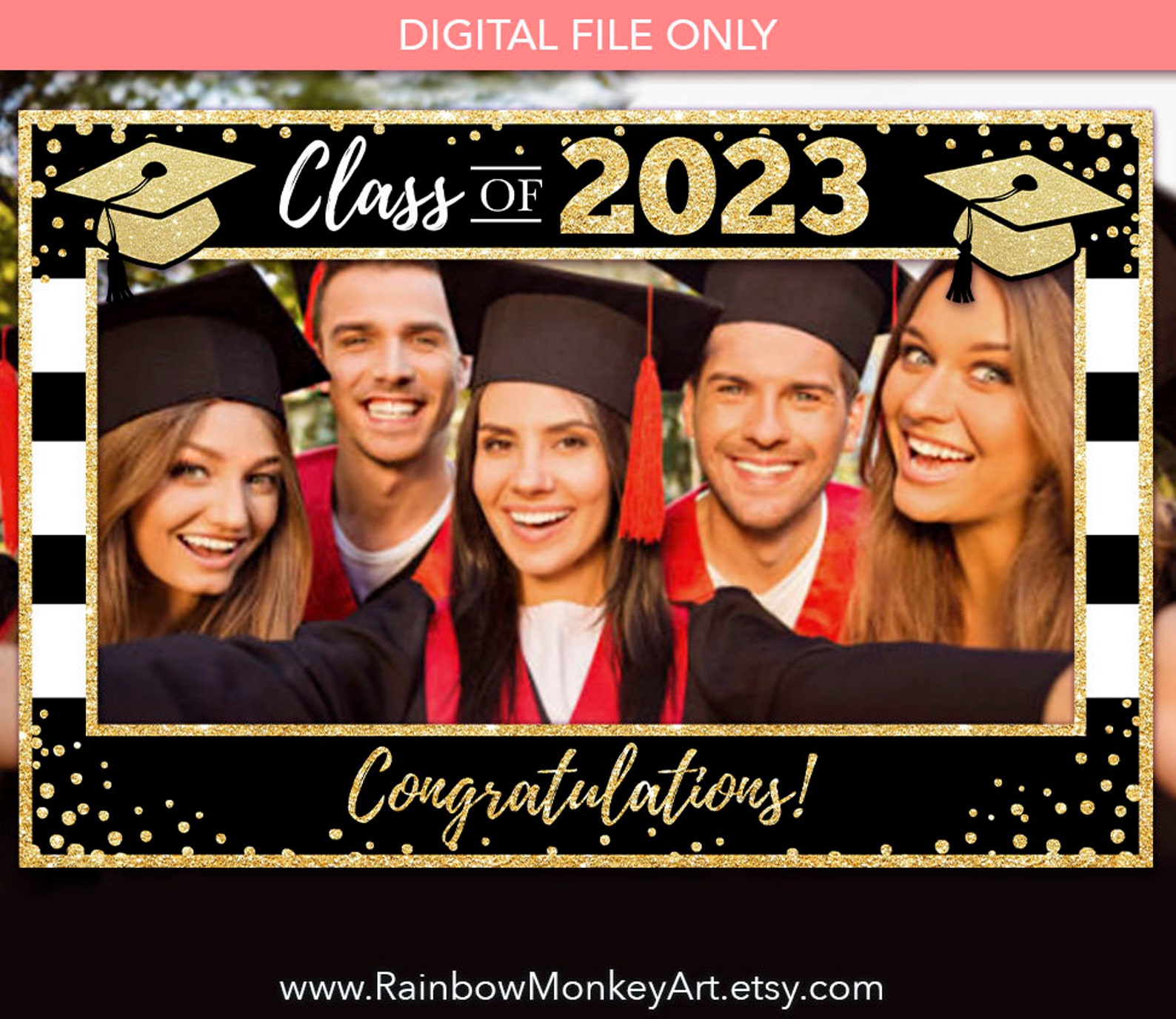 Printable Graduation Photo Booth Frame Graduation Photo Prop - Etsy UK
