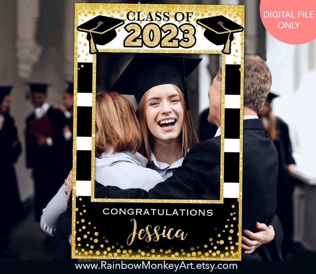Personalised Graduation Photo Booth Frame - Graduation Photo Prop ...