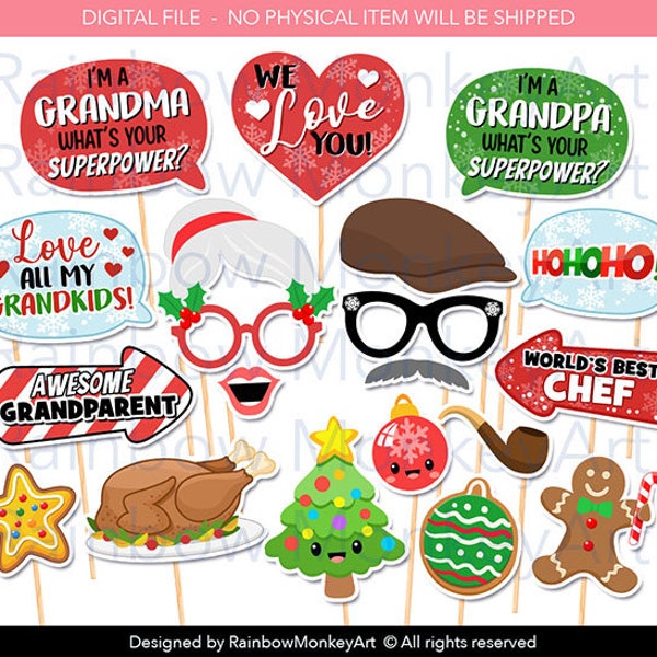 Grandparents Day Photo Booth Props - Etsy