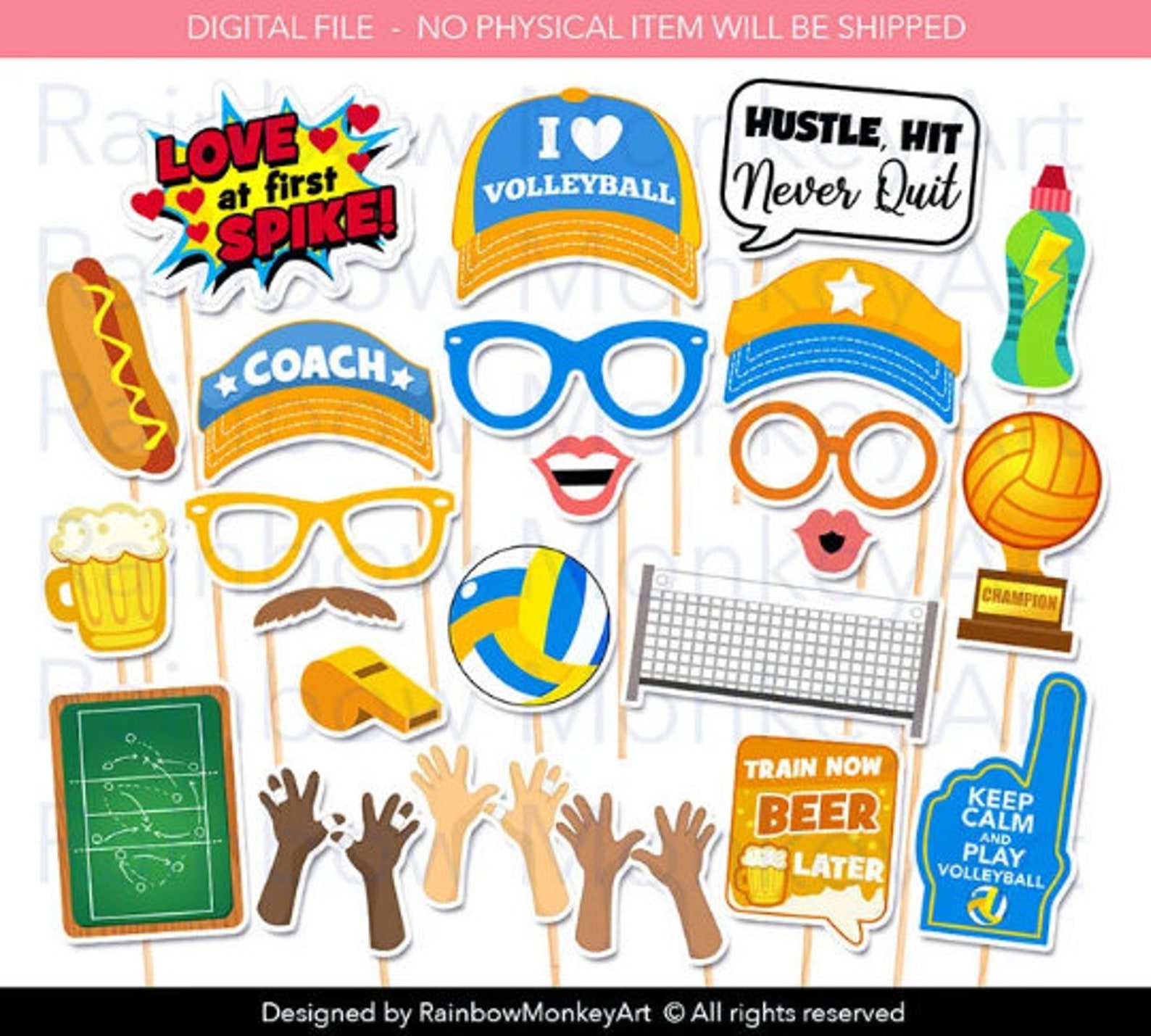 Printable Sports Day Photo Booth Props Bundle of 8 Soccer - Etsy UK