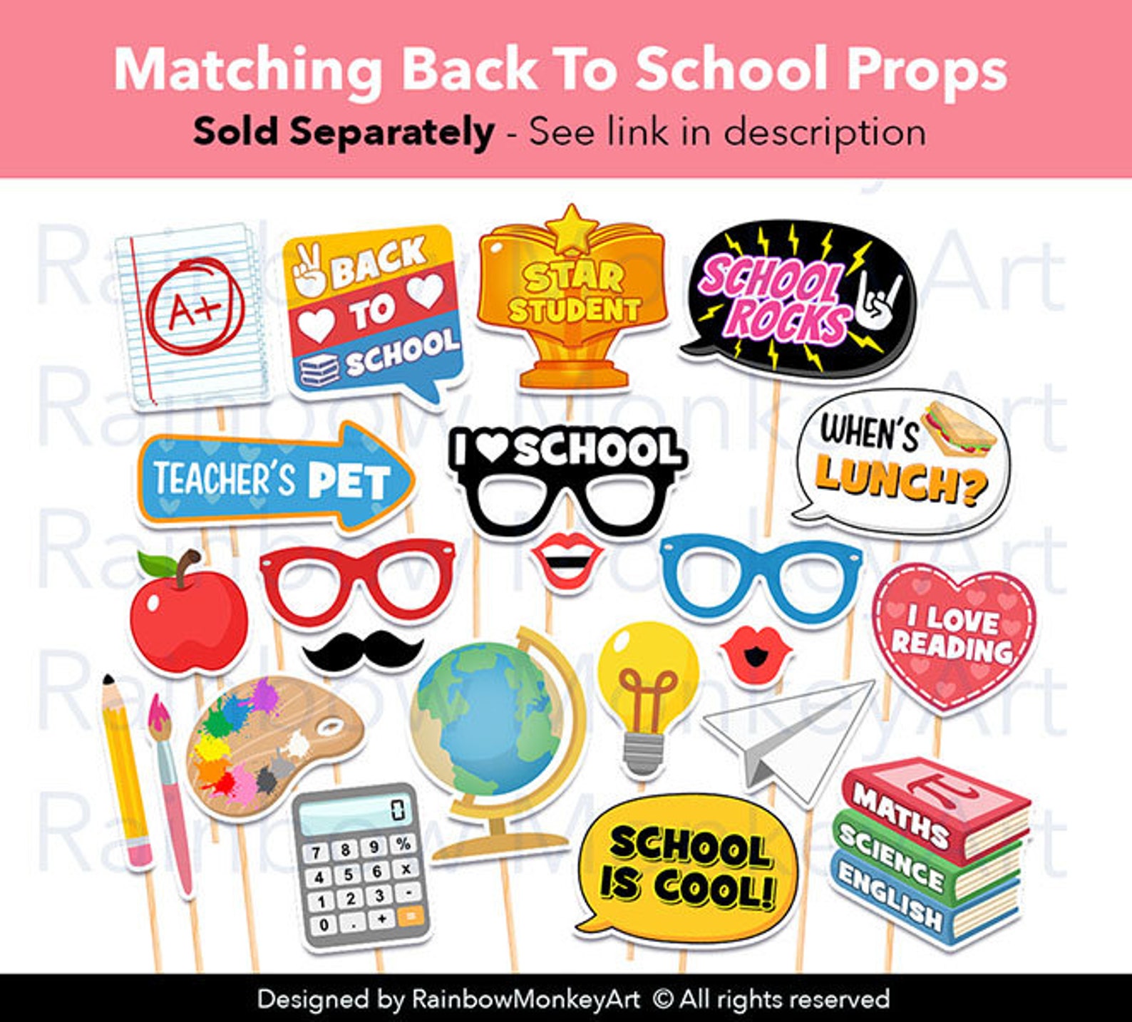 Printable Back to School Bus Photo Booth Frame Back to School - Etsy