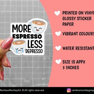 Coffee Puns Stickers , Mix and Match Your Own, 3 Inch Sticker, Funny ...