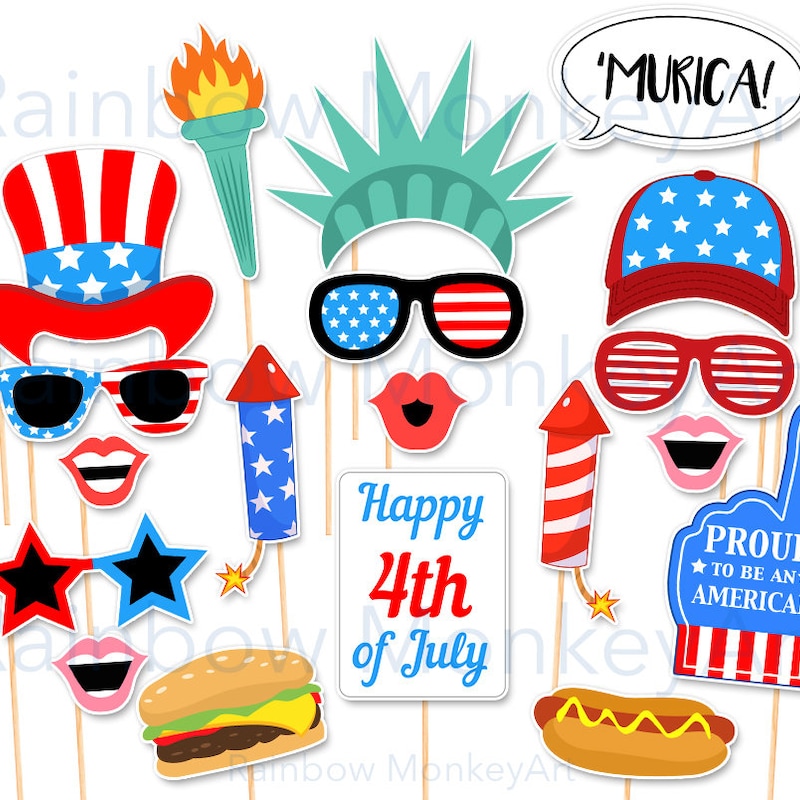 4th of July Photo Props - Etsy