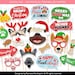 Printable Pet Christmas Photo Booth Props, Dog Christmas Props, Cat ...