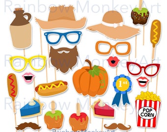 Printable Fall Festival Photo Booth Props - Instant Download Fall ...