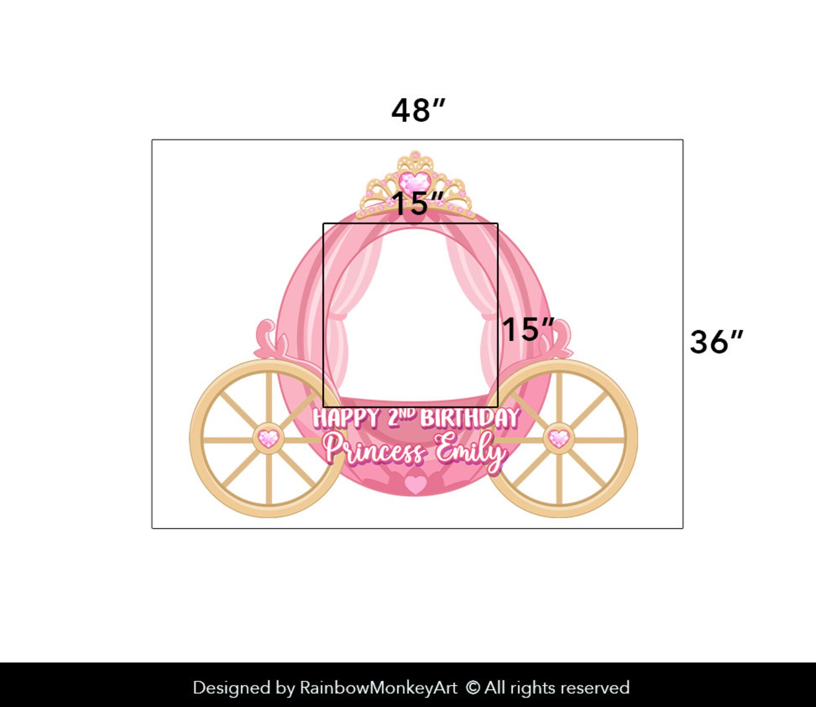 Printable Princess Horse Carriage Photo Booth Frame Carriage - Etsy
