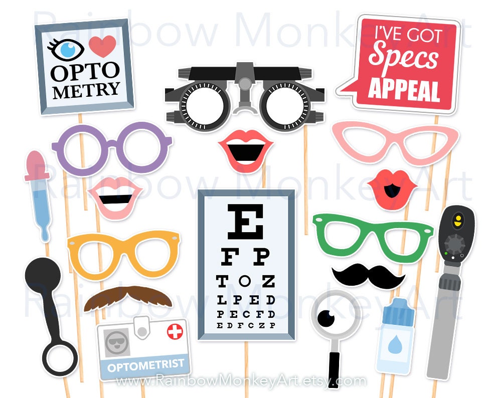 Printable Optometrist Photo Booth Props Optometrist Photo | Etsy UK