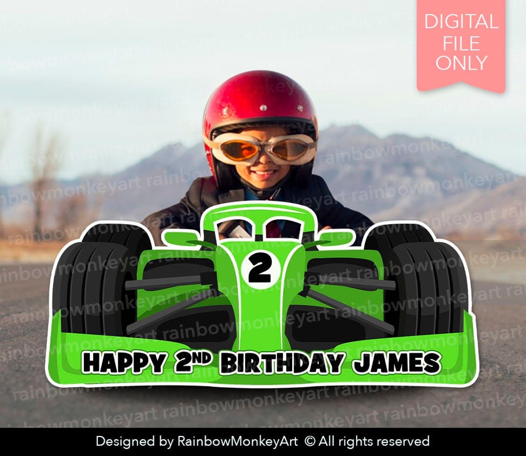 Race Car Printable Photo Booth Frame - Race Car Photo Booth Frame ...