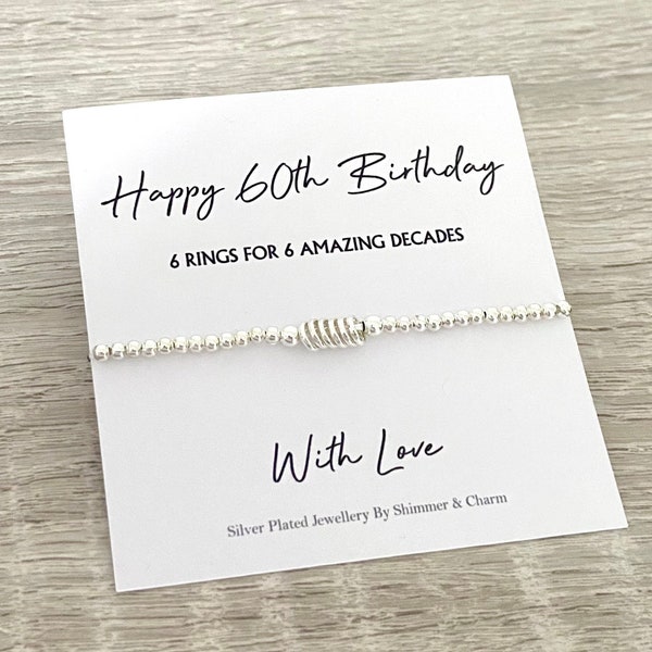 60th Birthday Jewellery Women - Etsy