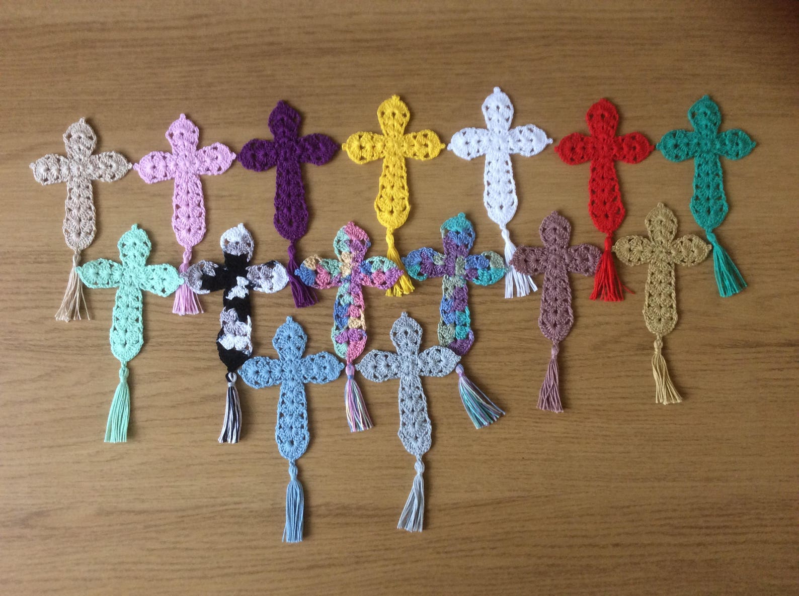 Lovely Crochet Cross,crochet Cross Bookmark,gift,baptism,christening ...