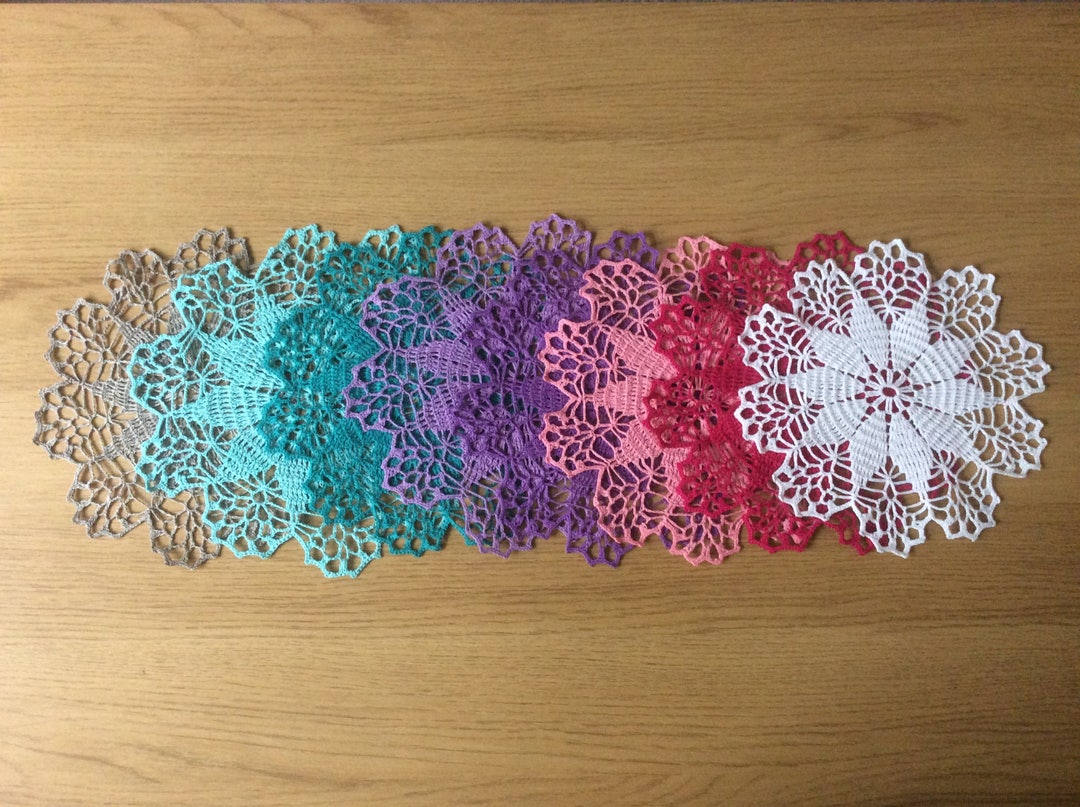 Hand Crochet Doily,napkin,lace Decor Doily Center Piece,christmas Gift ...