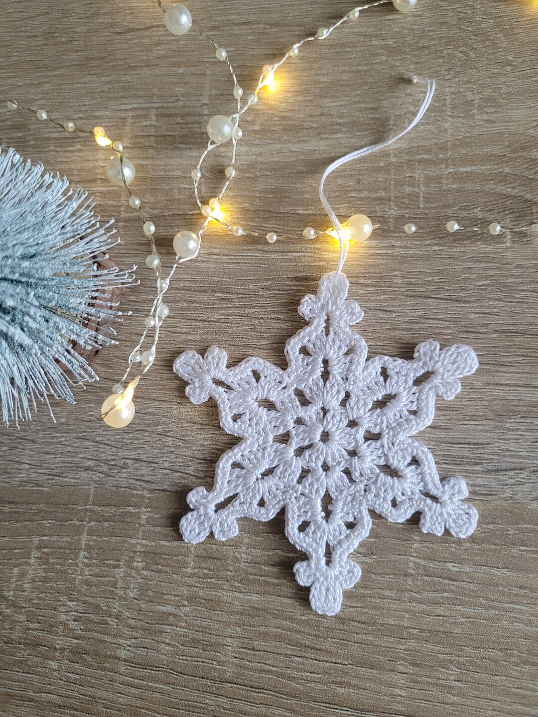 Crochet Snowflake, Christmas Tree Decoration,lovely Present,handmade ...