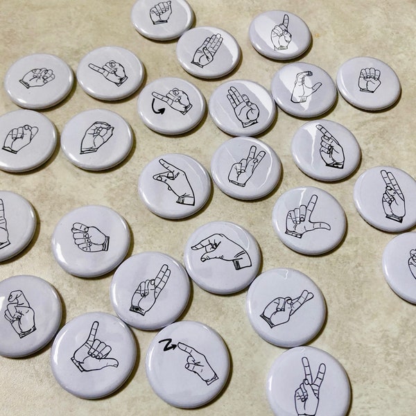 Alphabet Buttons - Etsy