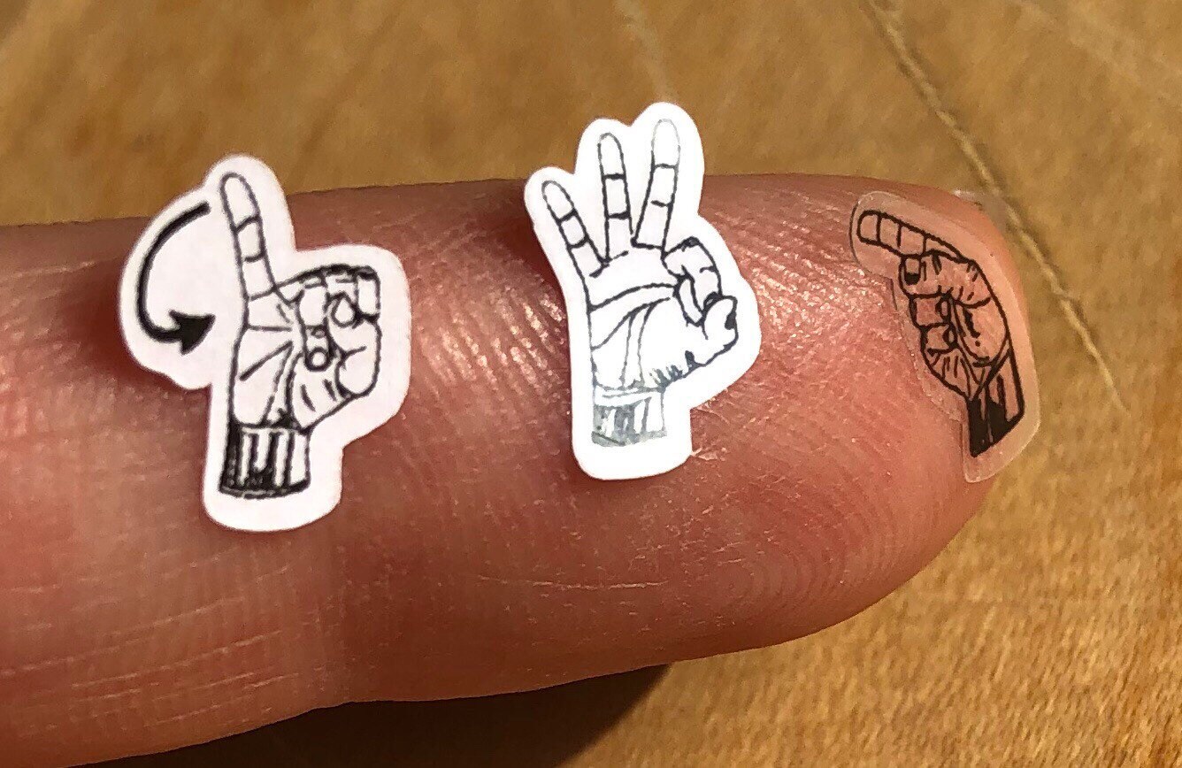 37 ASL Alphabet Keyboard Stickers Sign Language Stickers | Etsy