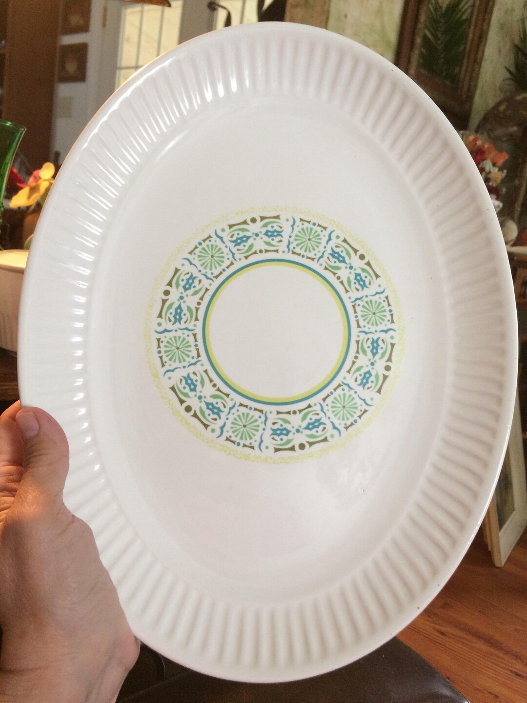 Ironstone Platter - Vintage Mid Century Ironstone Platter Serving ...