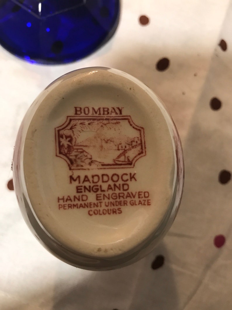Vintage Maddock England Bombay Pattern Creamer Individual - Etsy