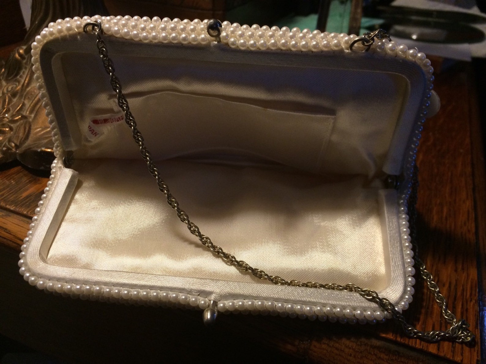 Vintage Pearl Handbag Purse Bag Evening Bag Beaded Evening Bag | Etsy