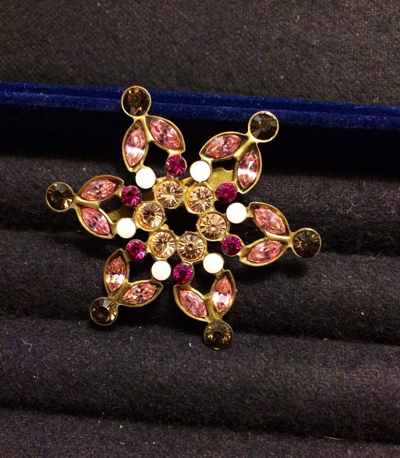 Vintage Sorrelli Brooch Hollywood Glam Style Vintage Signed - Etsy