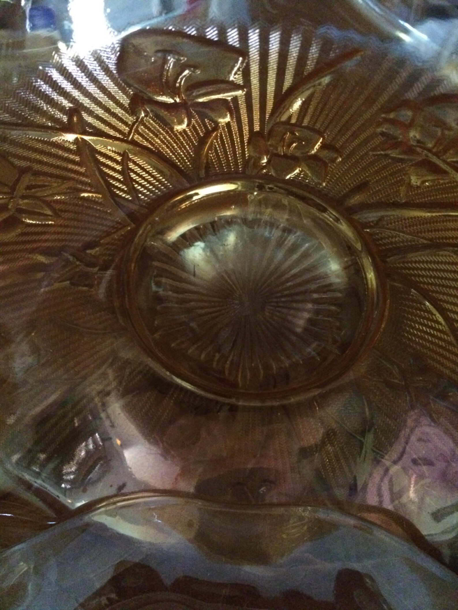 Vintage Carnival Glass Iris Pattern Bowl Carnival Glass - Etsy