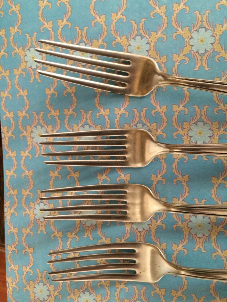 Silver Forks 4 Antique Regal Pure Silverplate Rex Pattern - Etsy