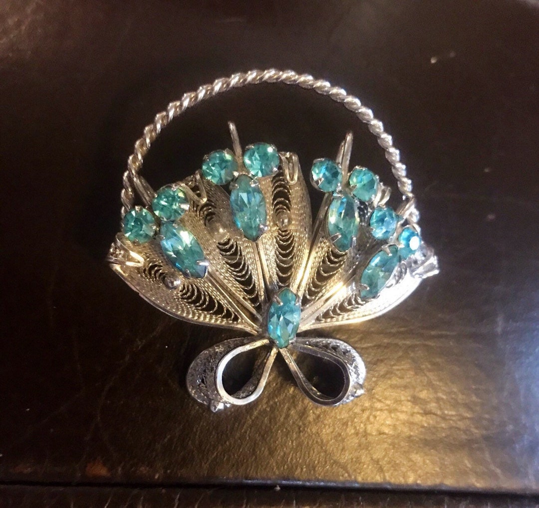 Vintage Pin Signed Abon Sterling Pendant /brooch / Pin - Etsy