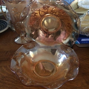 Vintage Carnival Glass Iris Pattern Bowl Carnival Glass - Etsy