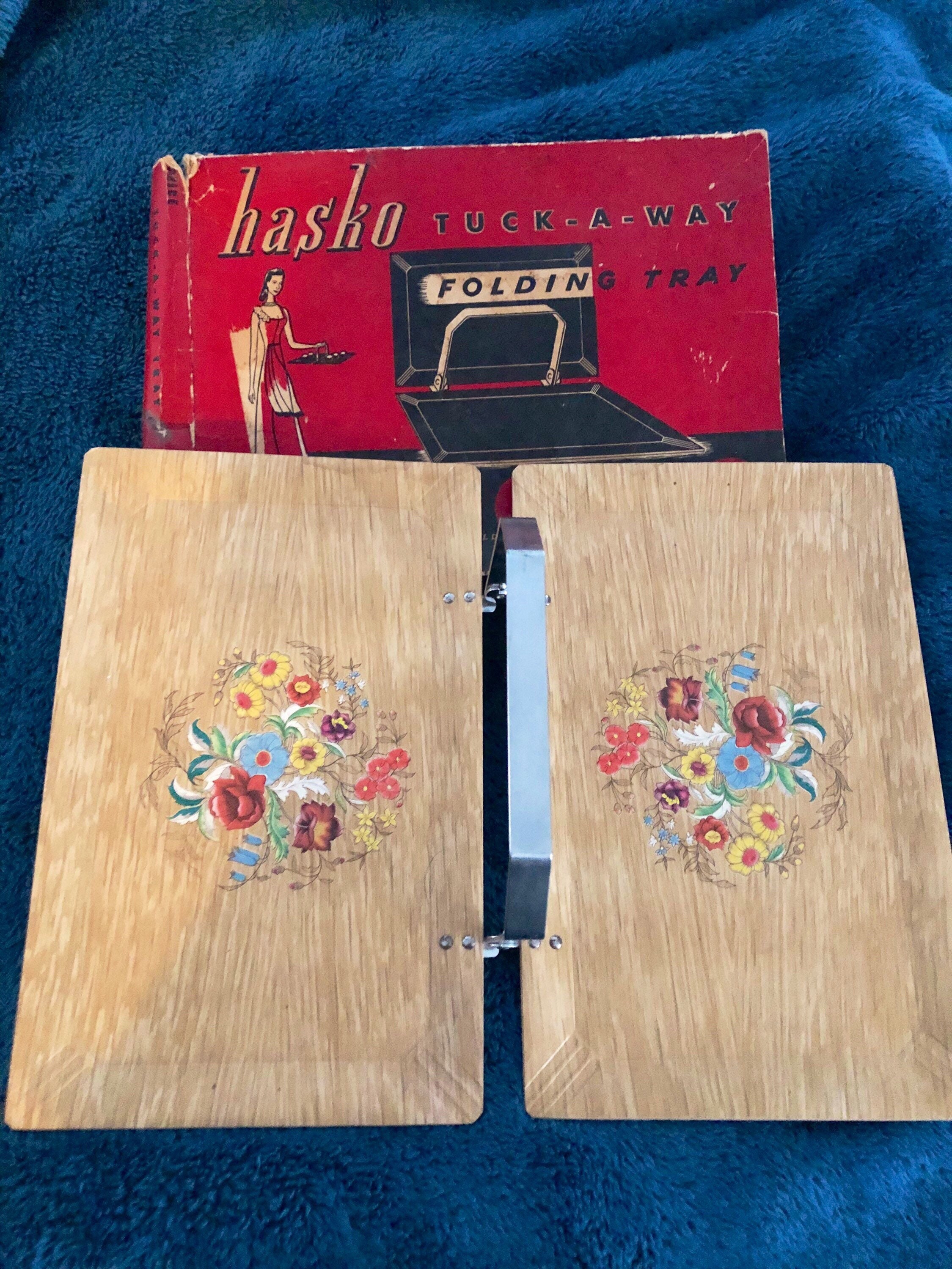 Mid Century Hasko Folding Tray With Box | Etsy