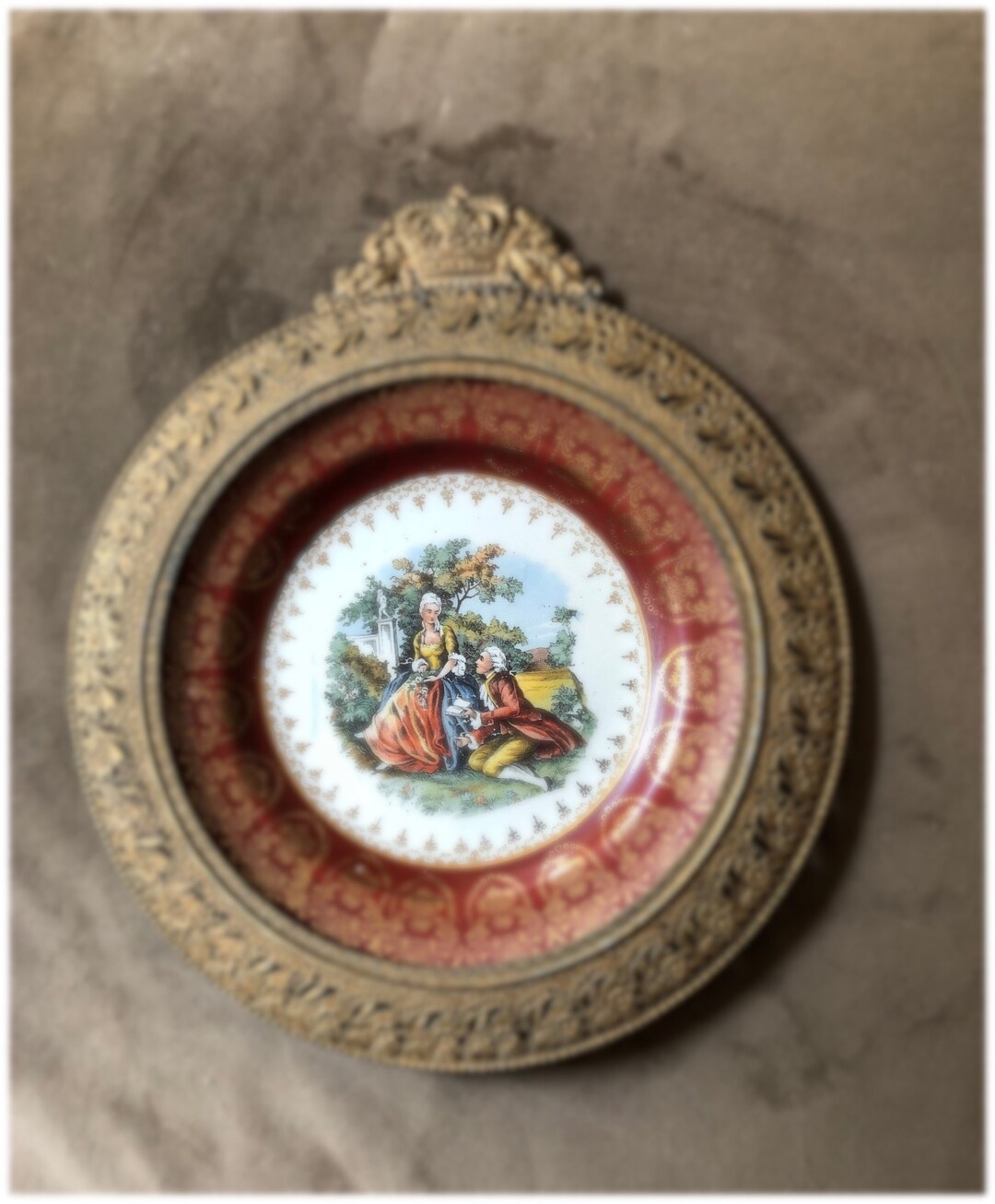 Homer Laughlin M47N8 Vintage Wine Border Collectable Plate and - Etsy