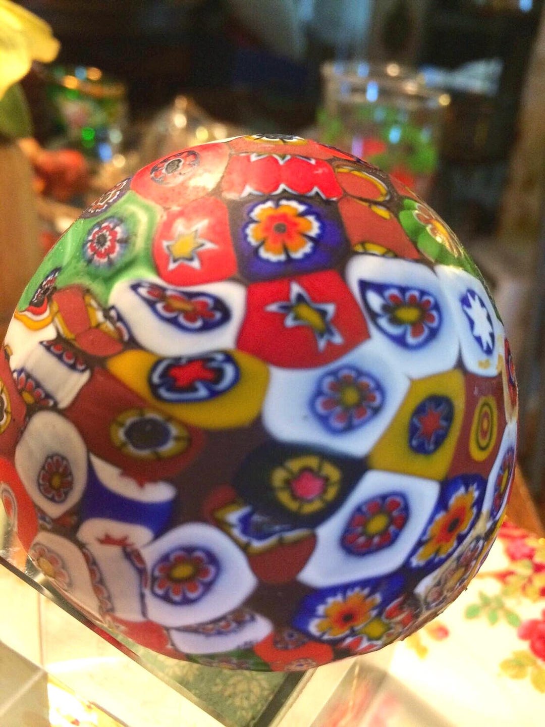 Sale - 48. - Paperweight - Multi Colored Polymer Clay Millefiori ...