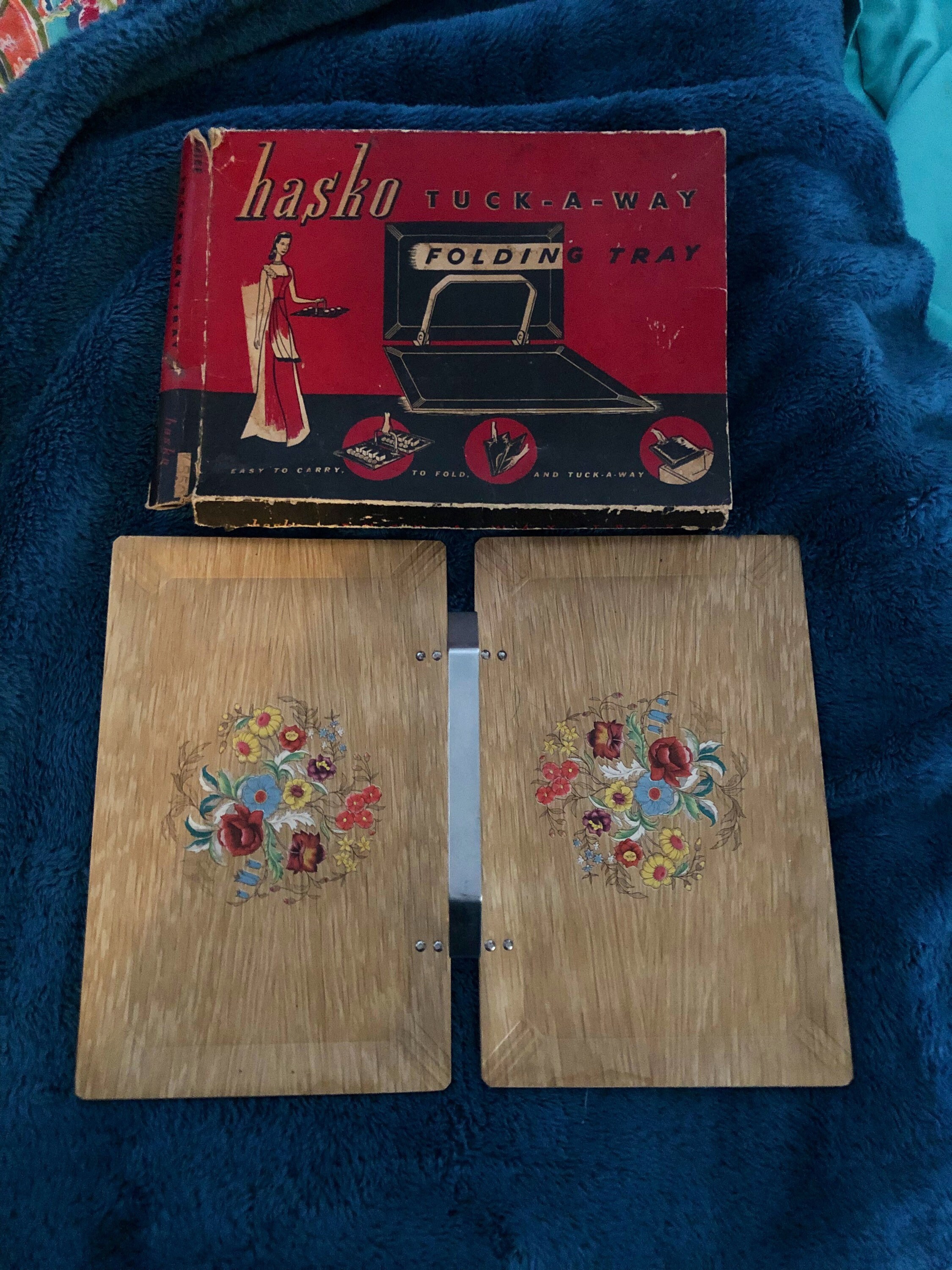 Mid Century Hasko Folding Tray With Box | Etsy