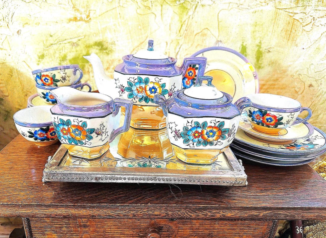 Japan Lusterware Tea Set - Etsy